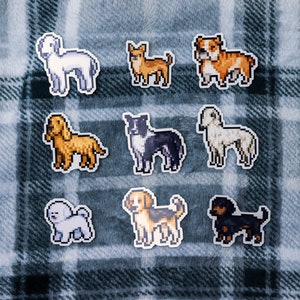 Pixel Dog Art Sticker, Video Game Sticker, Laptop Sticker, Water Bottle ...