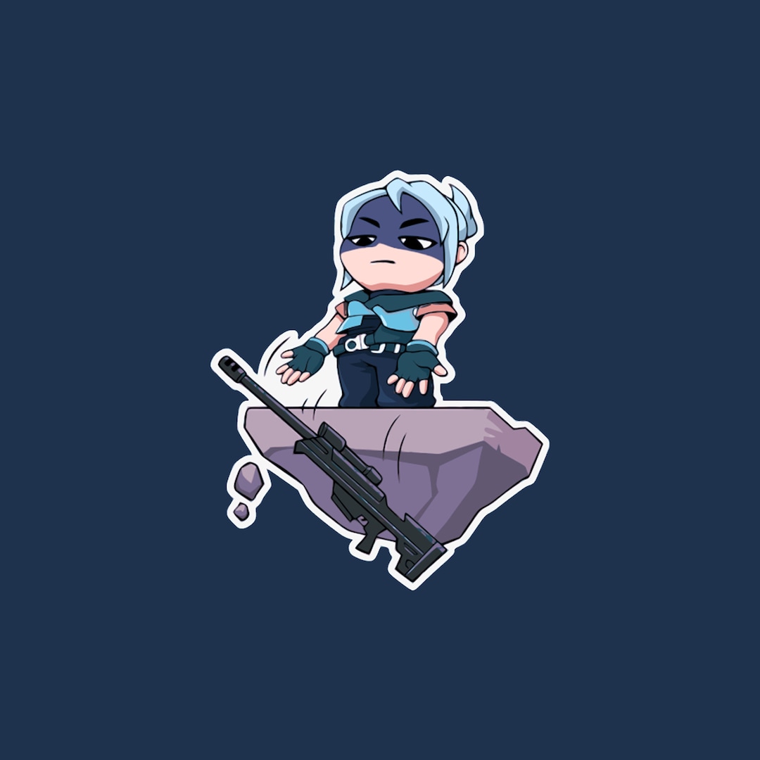 Jett Bye Op Valorant Spray Waterproof Sticker - Etsy