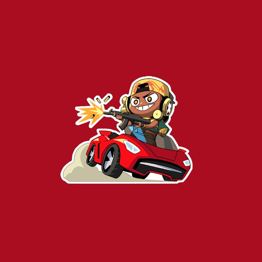 Raze Wide Swing Valorant Spray Waterproof Sticker - Etsy