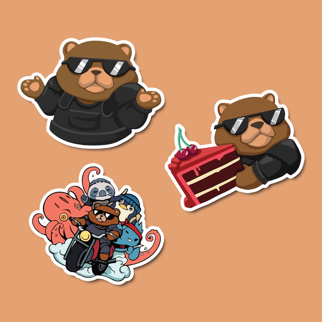 Tactibear Teddy Bear Sticker Pack Valorant Pegatinas / - Etsy España