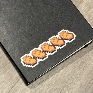 Pixel Hunger Bar Sticker, Video Game Sticker, Laptop Sticker, Water ...