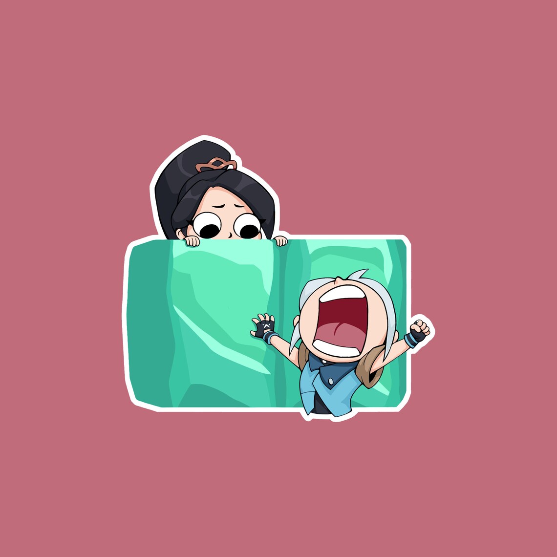 Sage/jett Let Me in Valorant Spray Waterproof Sticker - Etsy