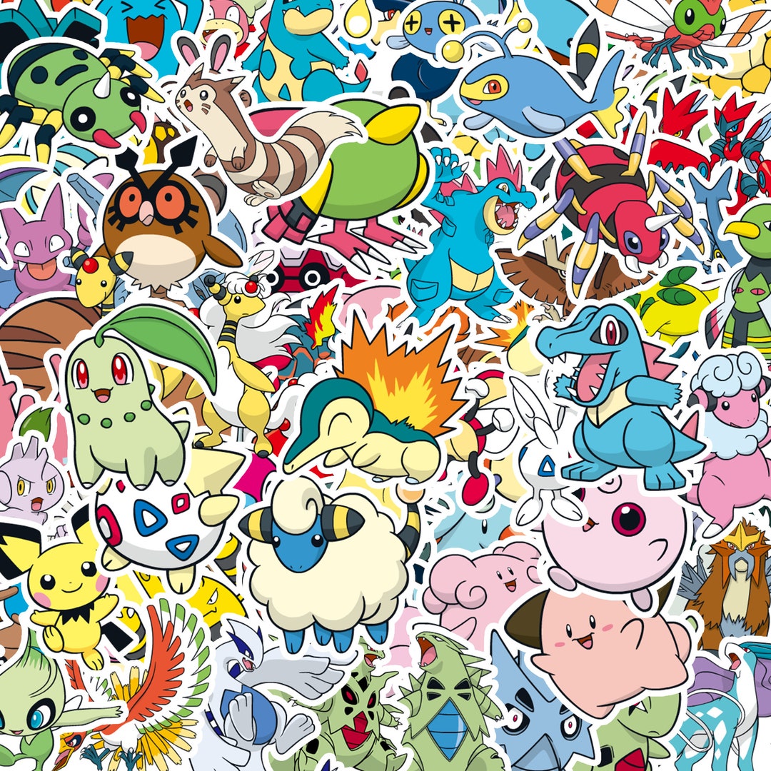 Pokemon Gen 2 Sticker Choose Which Ones You Want, Johto Pokemon Sticker ...