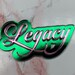 Legacy Pin | Mirror Legacy Badge | Sorority Pin | Pink and Green ...