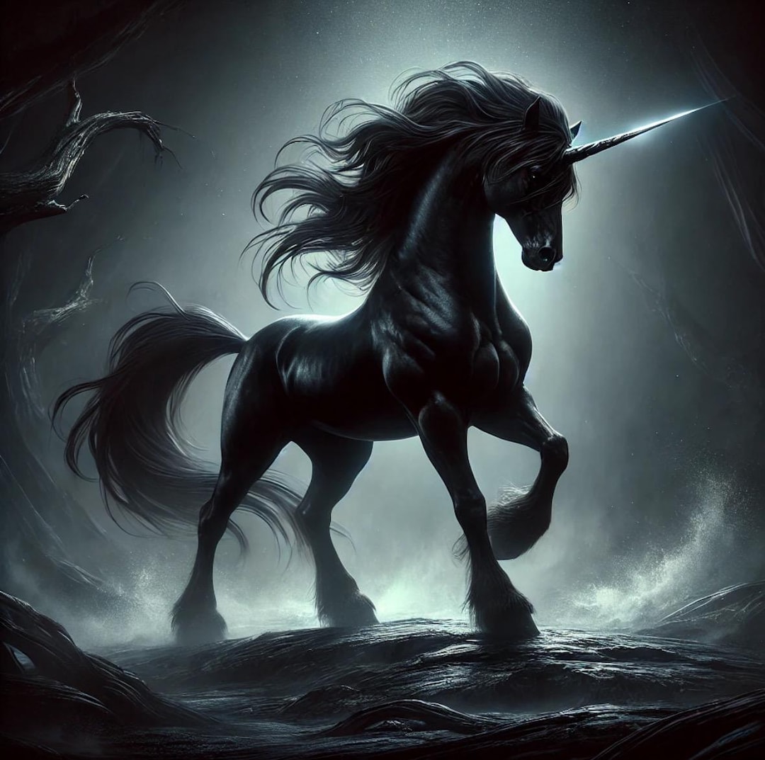 Black Unicorn Dark Artes independent, Reflective Forest Realm Loves ...