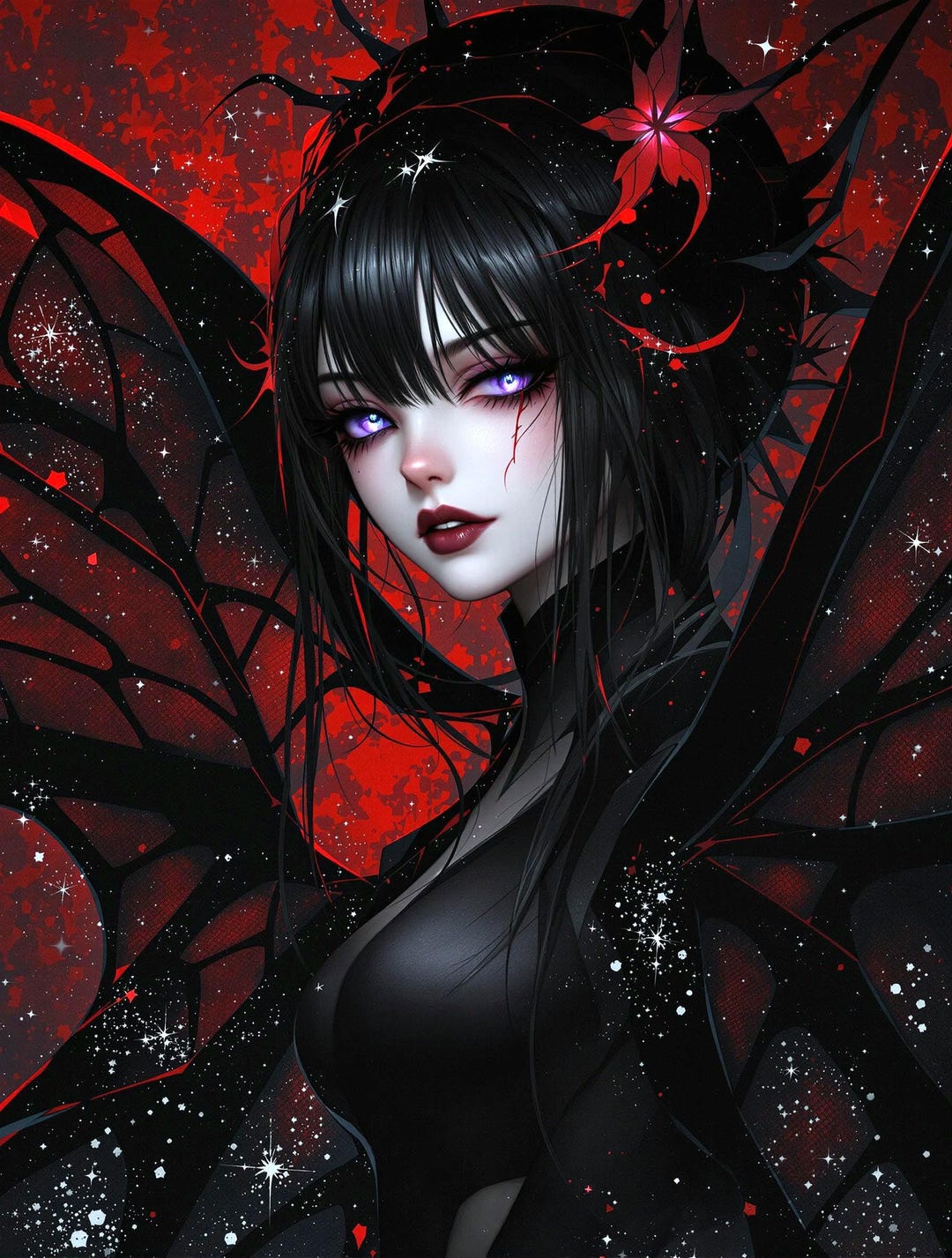 RESERVED for D -dark Artes Moth Fae Living Entity: Spirit Companion ...