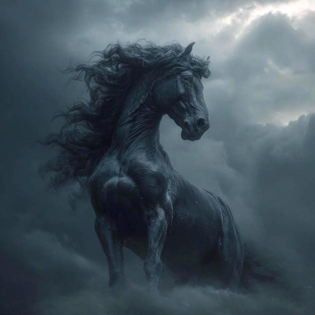 Divine Oceanic Steed: Herald of Poseidon, Spirit Companion - Etsy