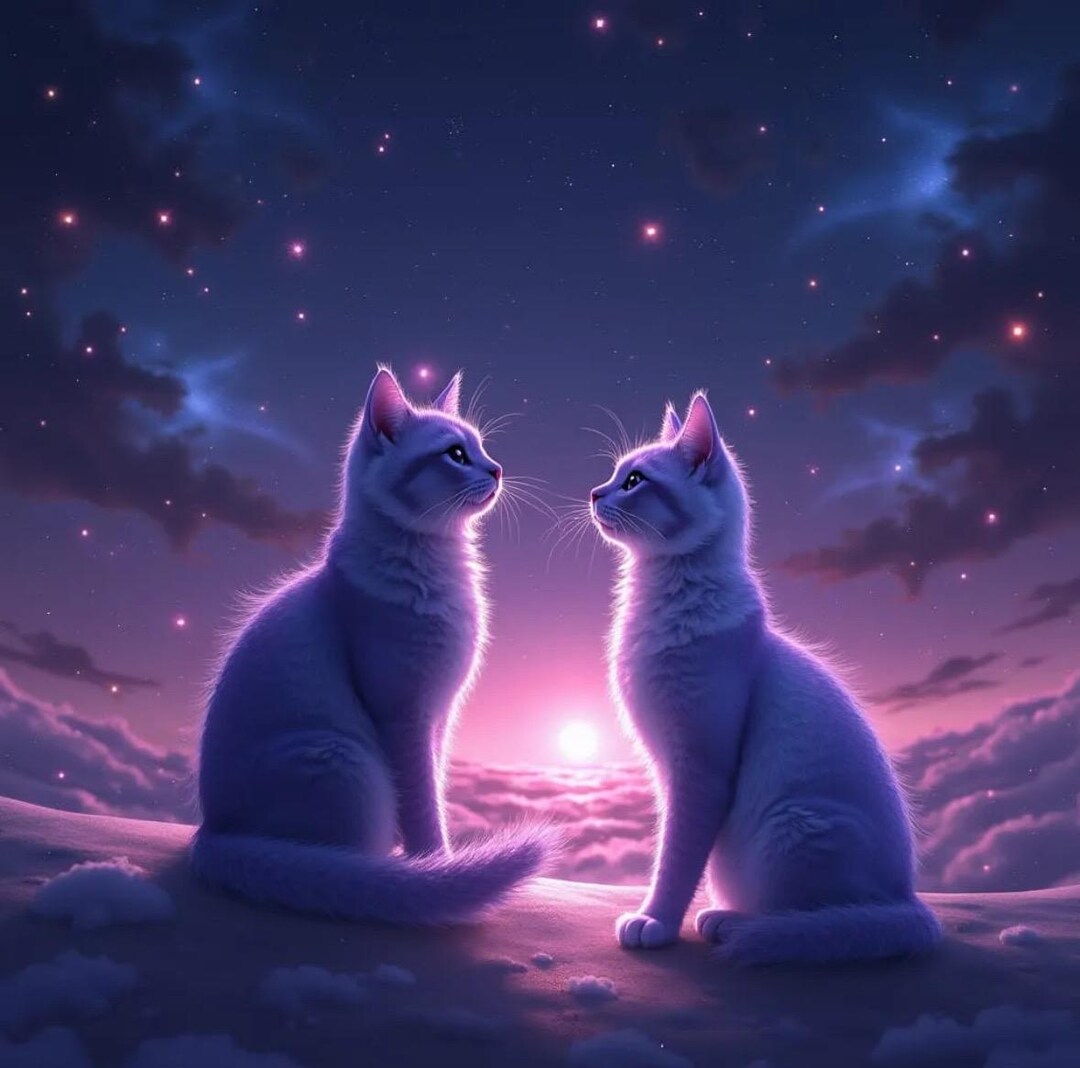 Astral Kittens-spirit Companion Pets spirit Companion Gift Playful ...