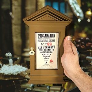 10.5inch / 26cm 3D Printed Handmade Umbridge Proclamation Hand Painted ...