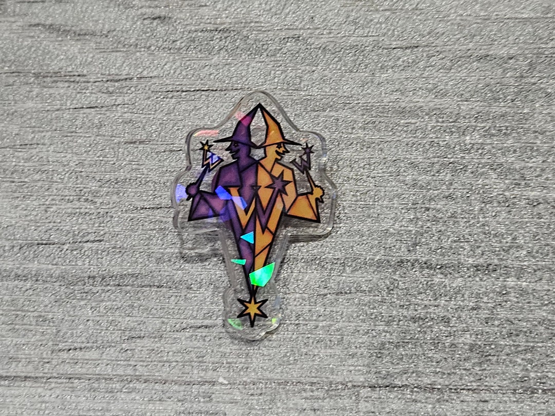 Wizard Joke Shop Stained Glass Style Window Pin Badge - Etsy