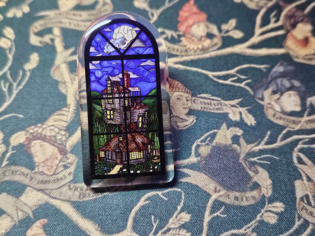 Wizard House Stained Glass Style Window Stationary Clip - Etsy