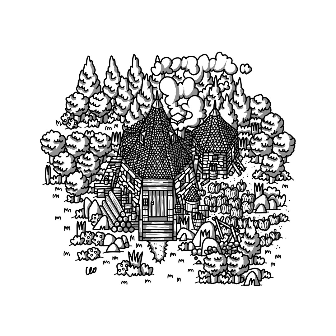 The Wizard Castle Art Print - Etsy