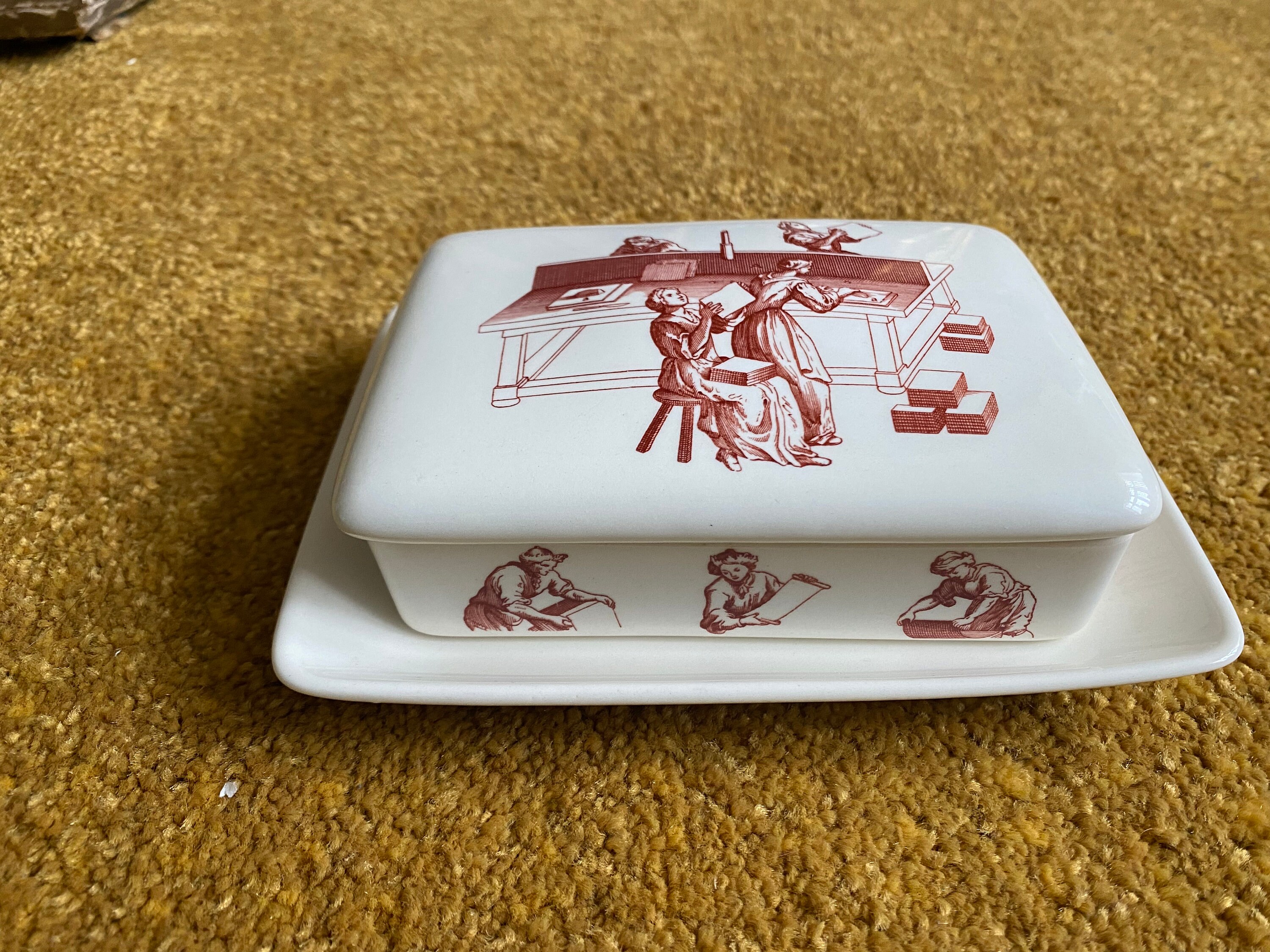 Vintage Wedgwood Plate and Box, Papermaker 1761-1961, the Wiggins Teape ...
