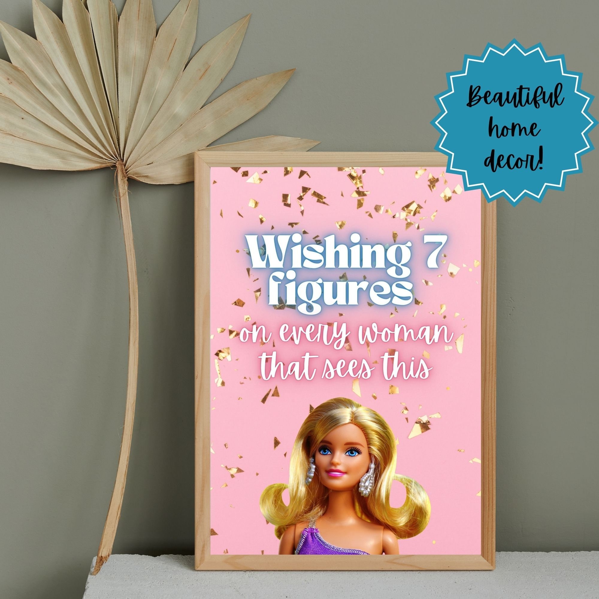 Barbie Poster, Motivational Poster, Girl Boss Wall Art Print, Barbie ...