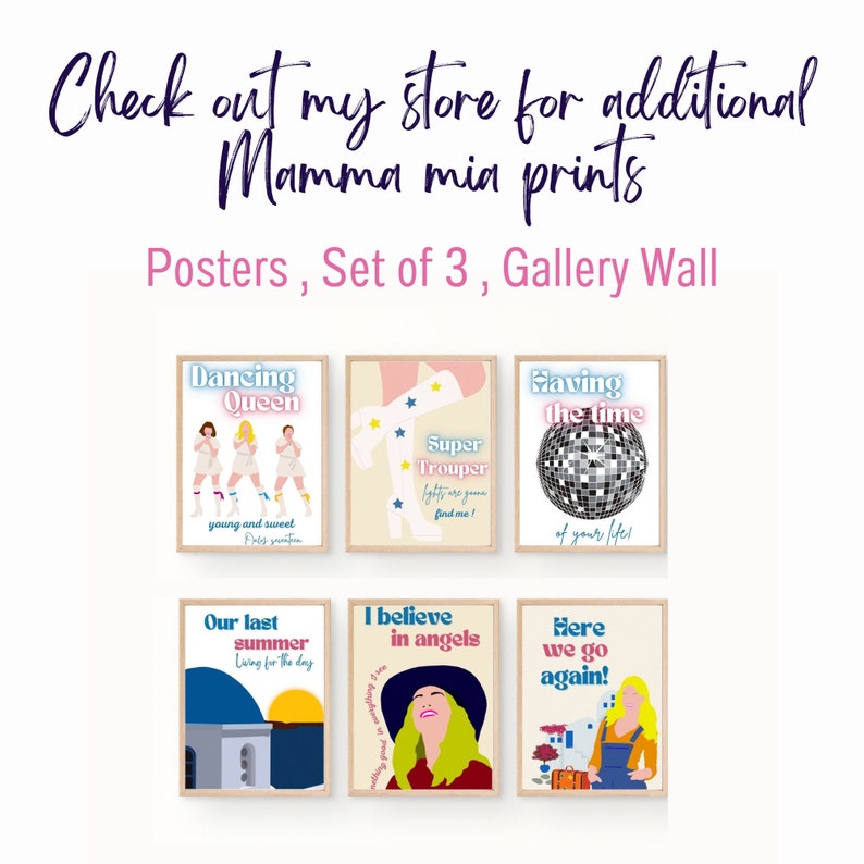 Mamma Mia Wall Collage Kit 60 PCS Mamma Mia Movie Photo - Etsy