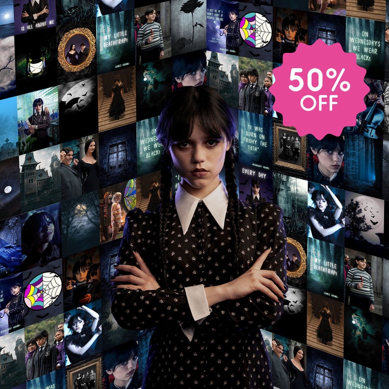 Wednesday Addams Wall Collage Wednesday Decor Posters - Etsy