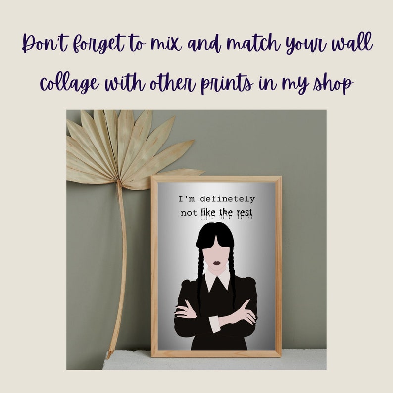 Wednesday Addams Wall Collage, Wednesday Decor Posters Wednesday Wall ...