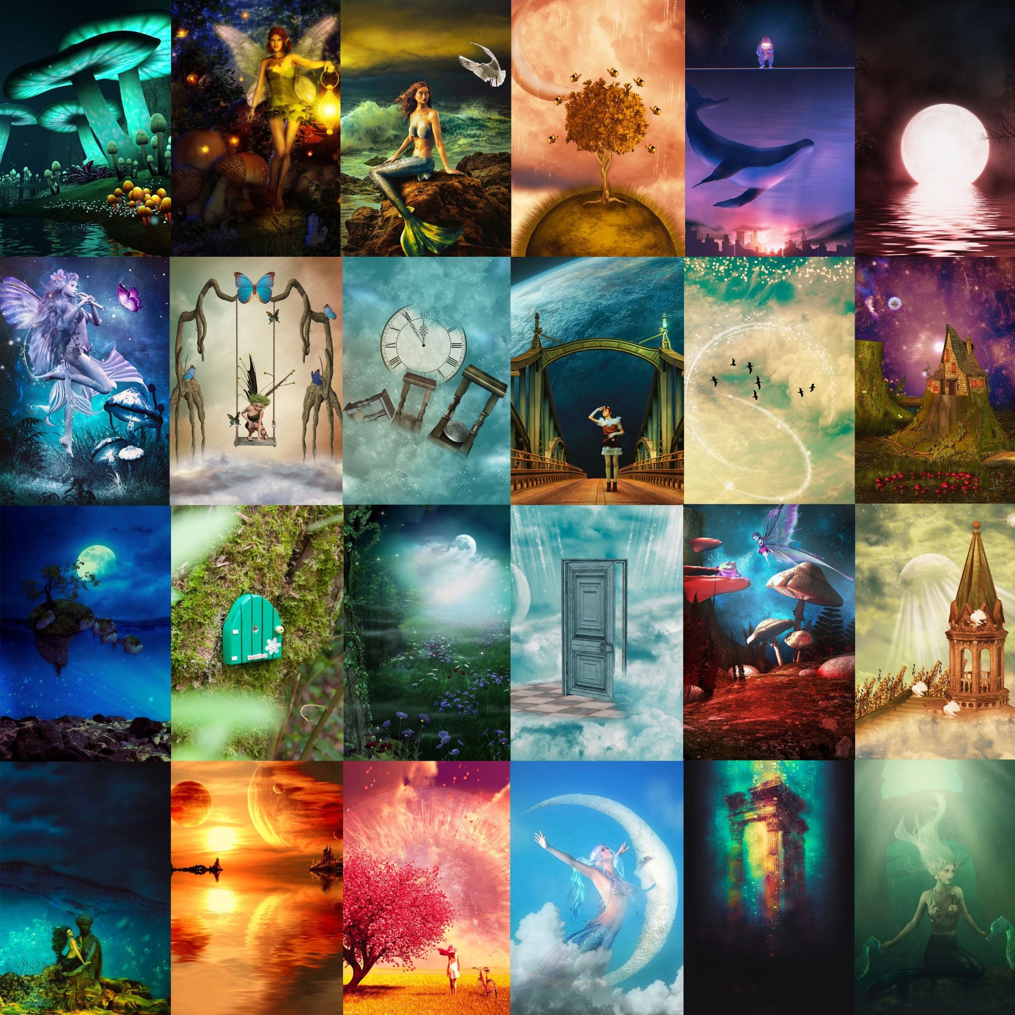 Enchanted Aesthetic Wall Collage Kit 160 PCS Enchanted Themed - Etsy