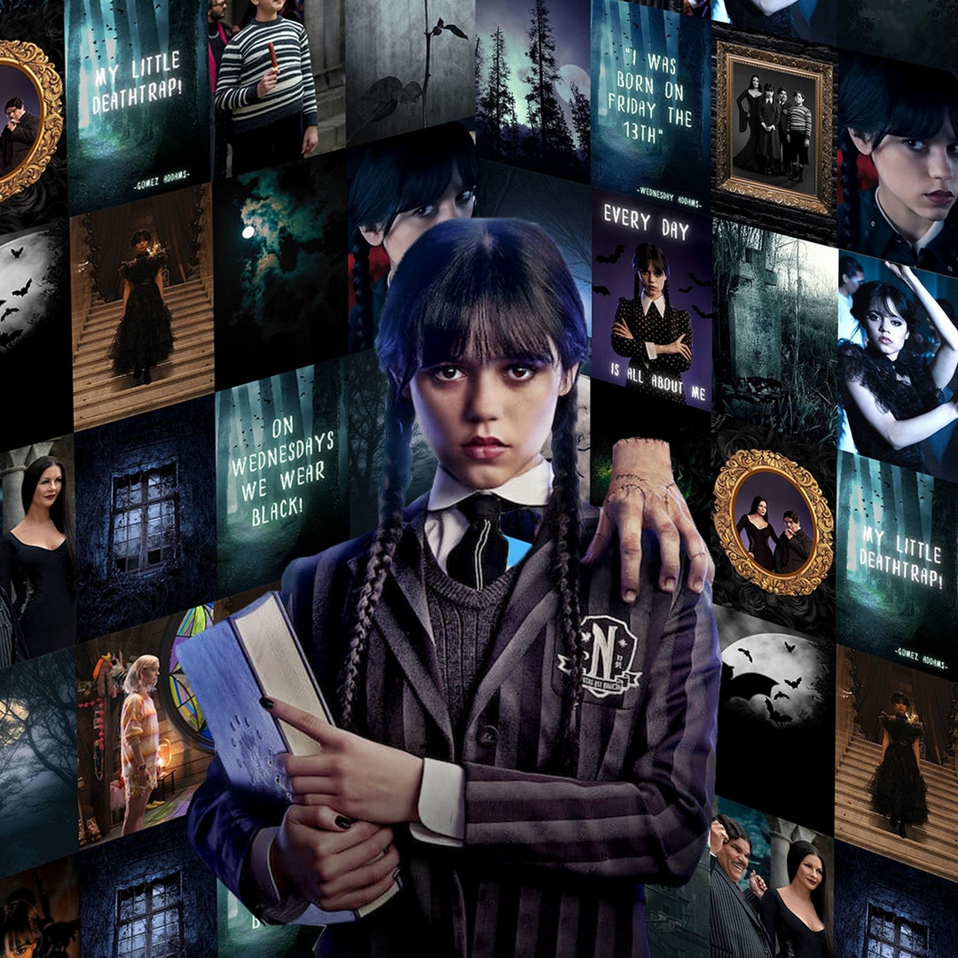 Wednesday Addams Wall Collage, Wednesday Decor Posters Wednesday Wall ...