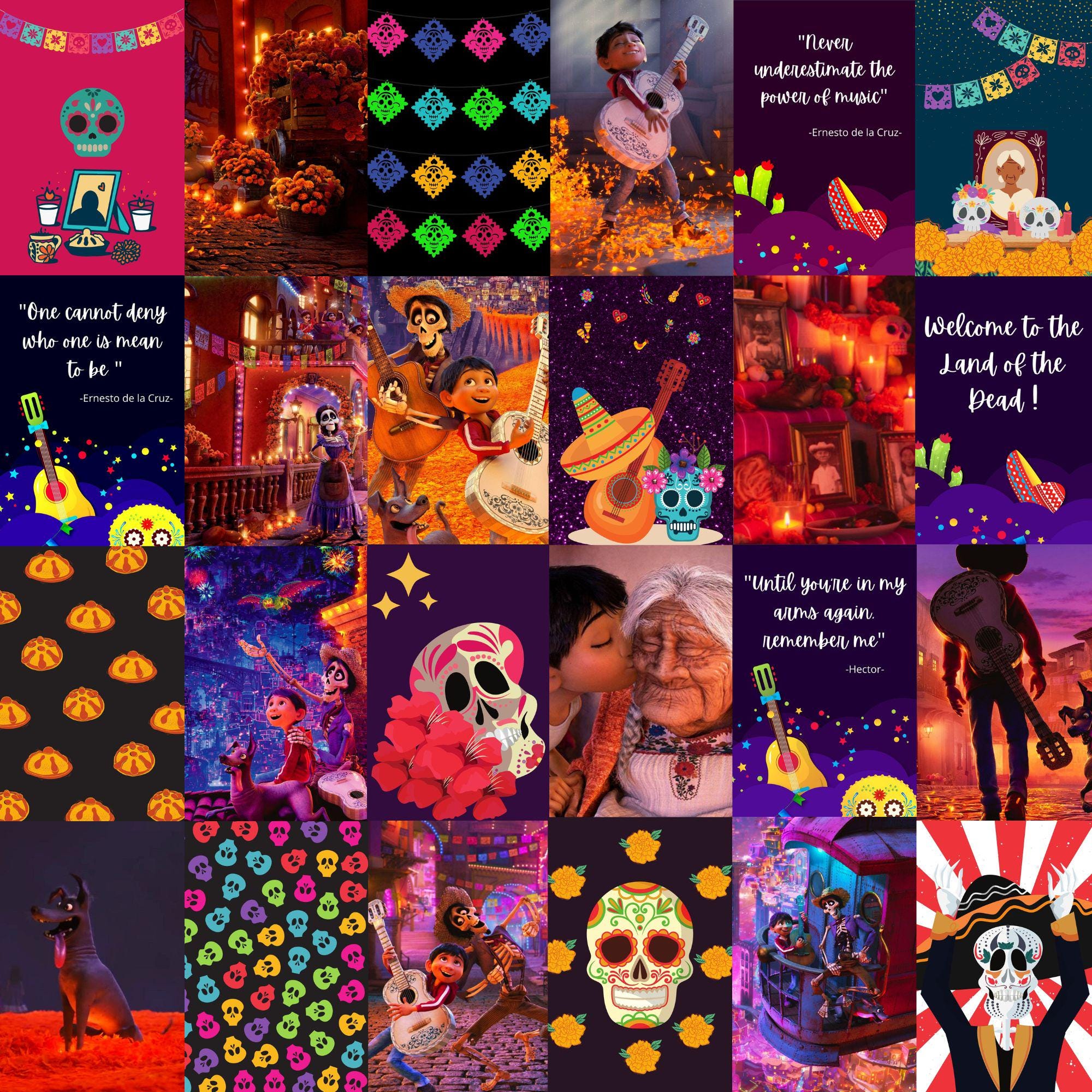 Coco Inspired Wall Collage Kit, Coco Theme Photo Collage, Coco Movie ...