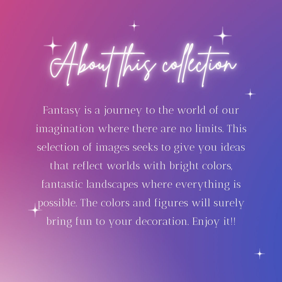 Enchanted Aesthetic Wall Collage Kit 100 PCS Enchanted Themed - Etsy