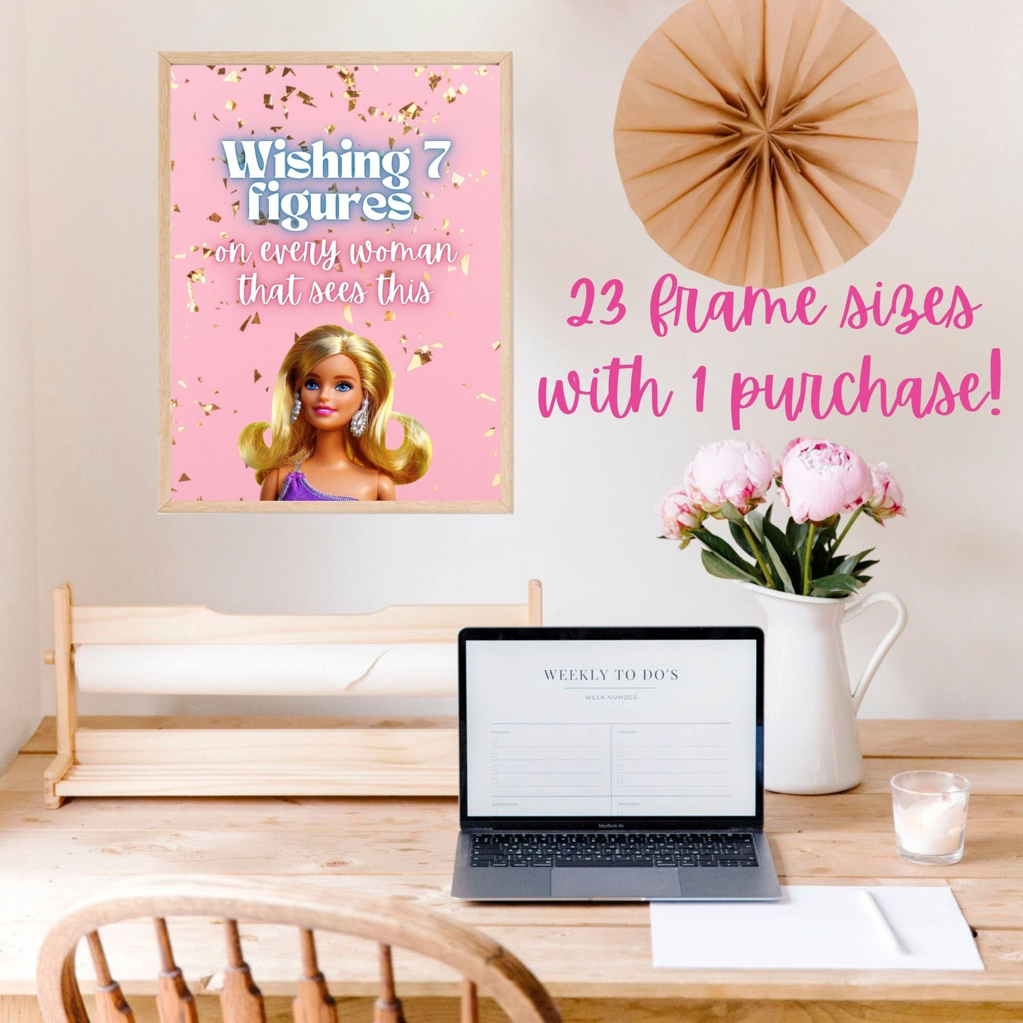 Barbie Poster Motivational Poster Girl Boss Wall Art Print - Etsy