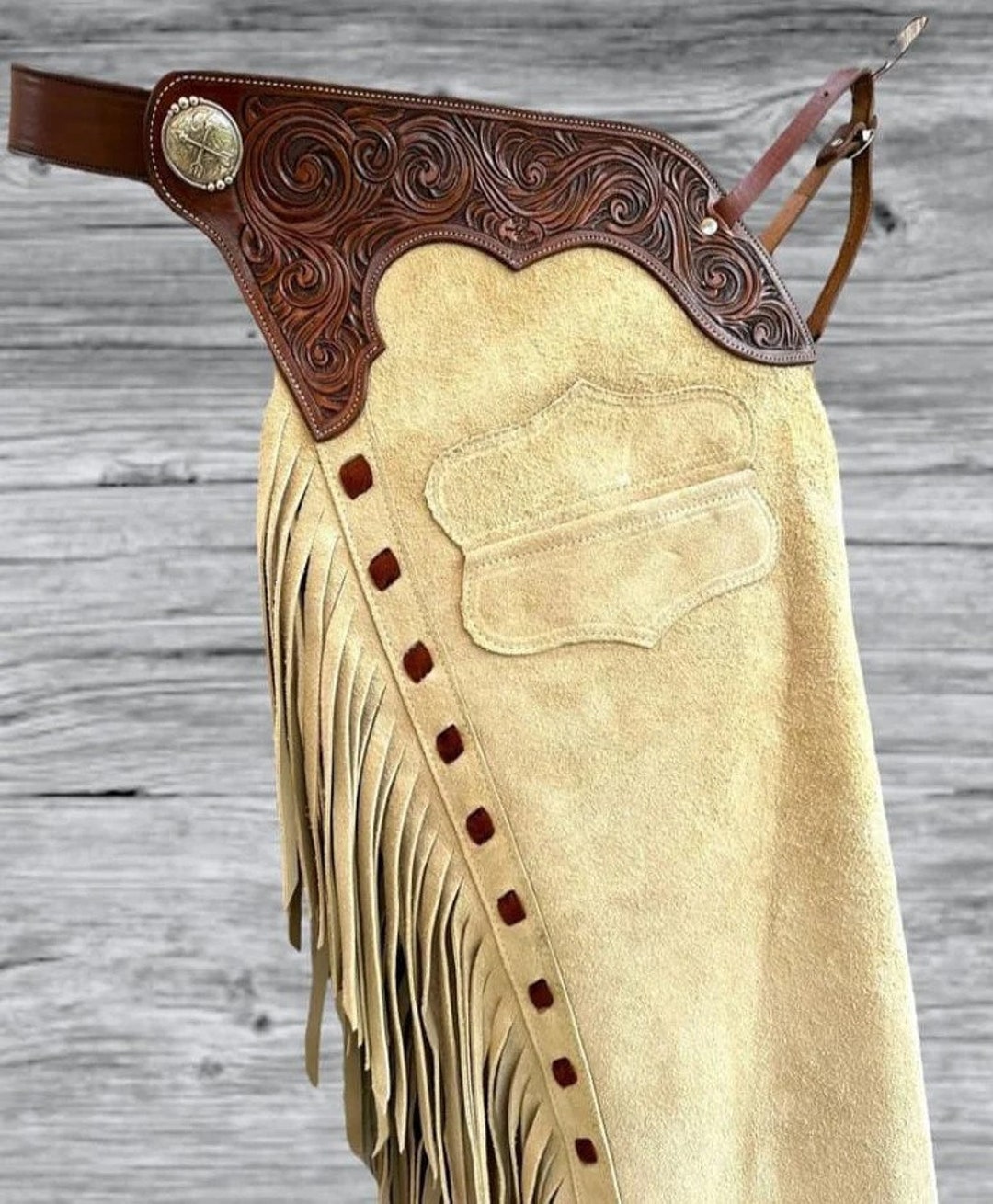 Cowboy Chap Suede Leather Western Native American Cowboy Leather Native ...