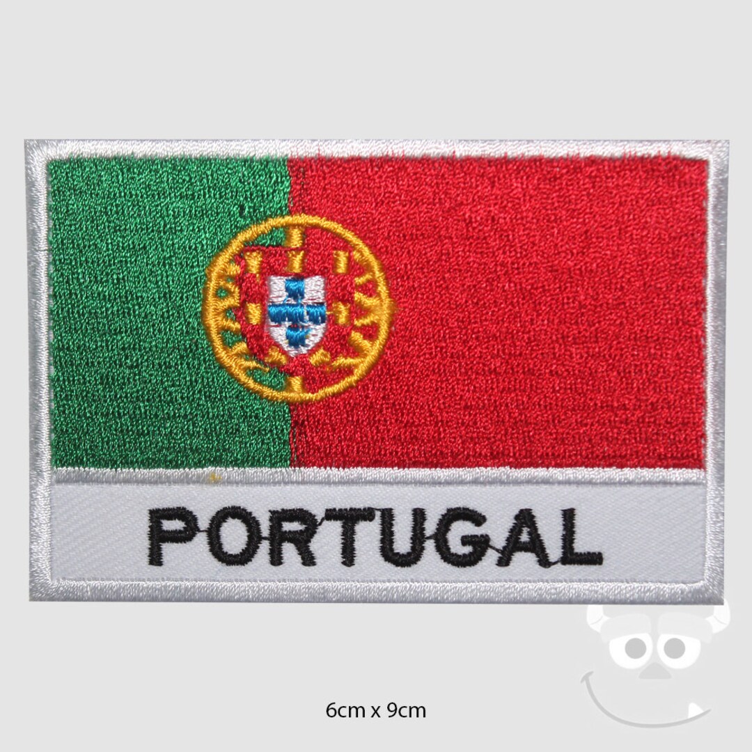 Portugal Flag Patch With Name Embroidered Patch Iron on Patch Sew on ...
