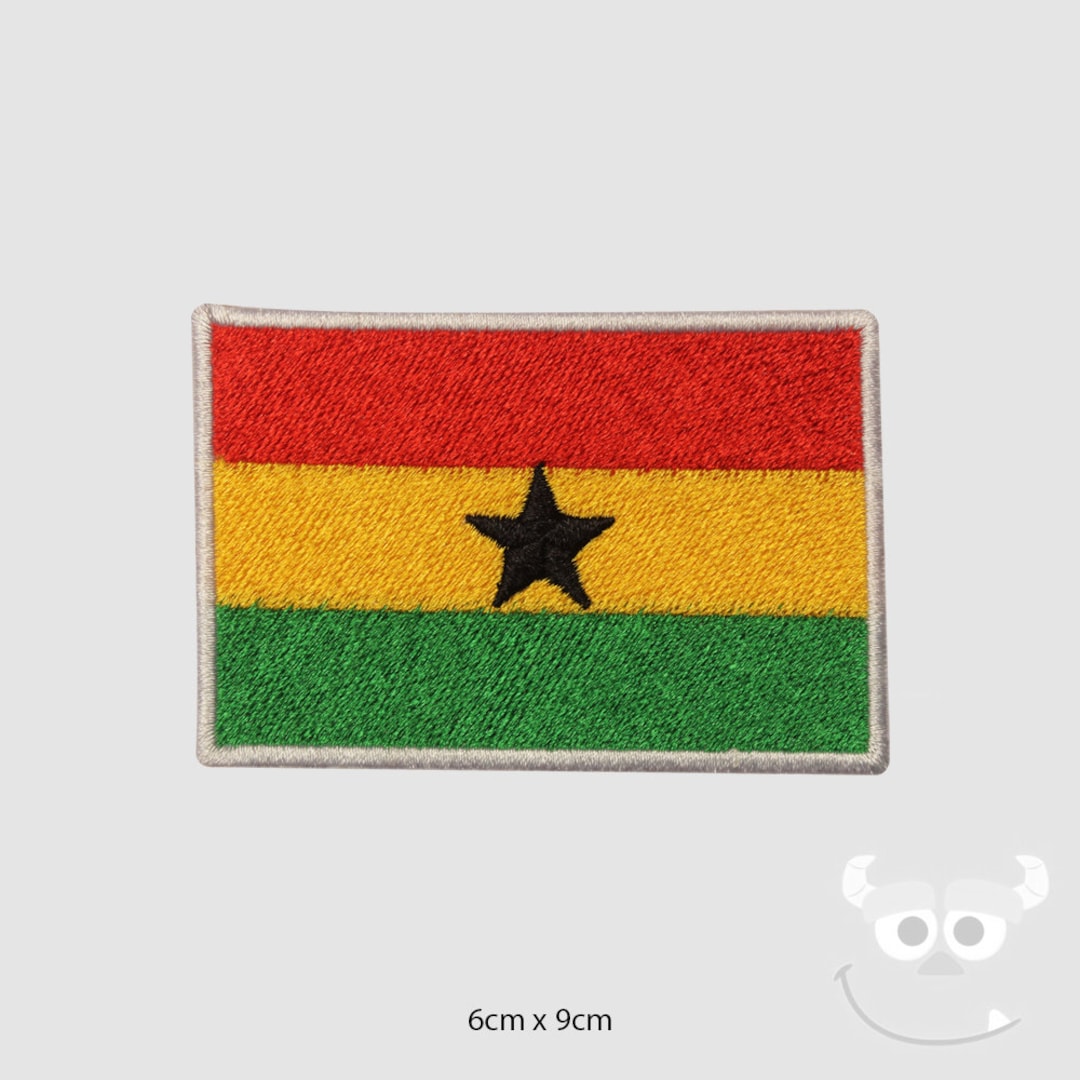 GHANA Flag Patch Embroidered Patch Iron on Patch Sew on Patch for Clothes - Etsy