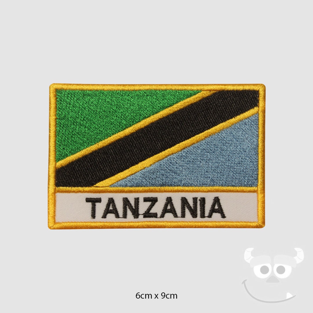 Tanzania Flag With Name Patch Old Embroidered Patch Iron on Patch Sew on Patch for Clothes - Etsy