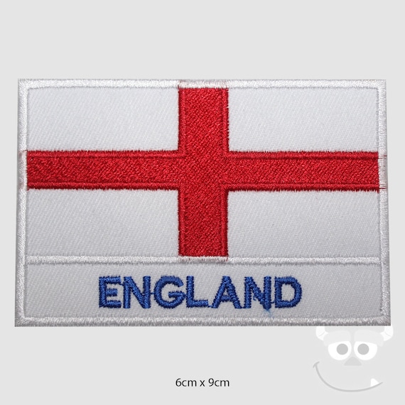 England Flag Patch Embroidered Patch With Name Iron on Patch - Etsy