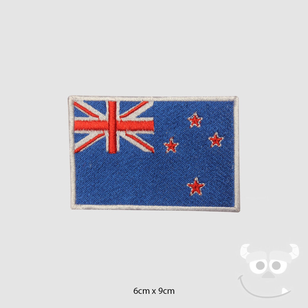 NEW ZEALAND Flag Patch Embroidered Patch Iron on Patch Sew on - Etsy