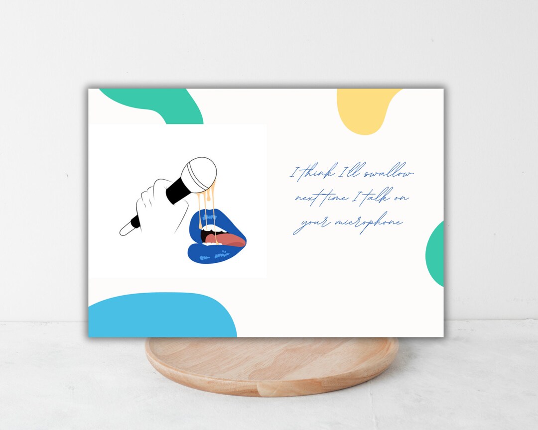 Printable Dirty Card Card for Him I Will Swallow - Etsy