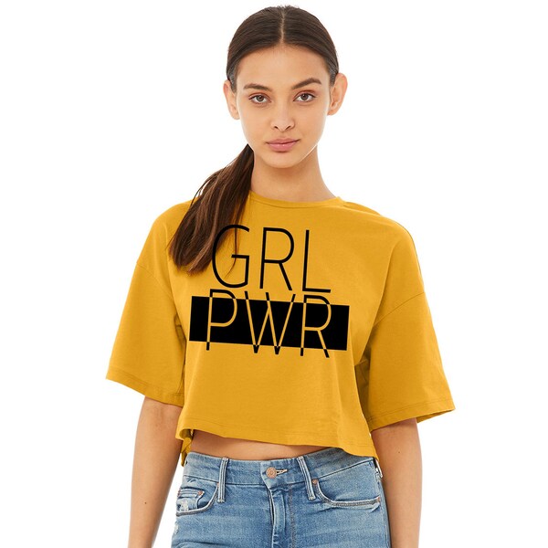 Grl Pwr Crop Shirt - Etsy