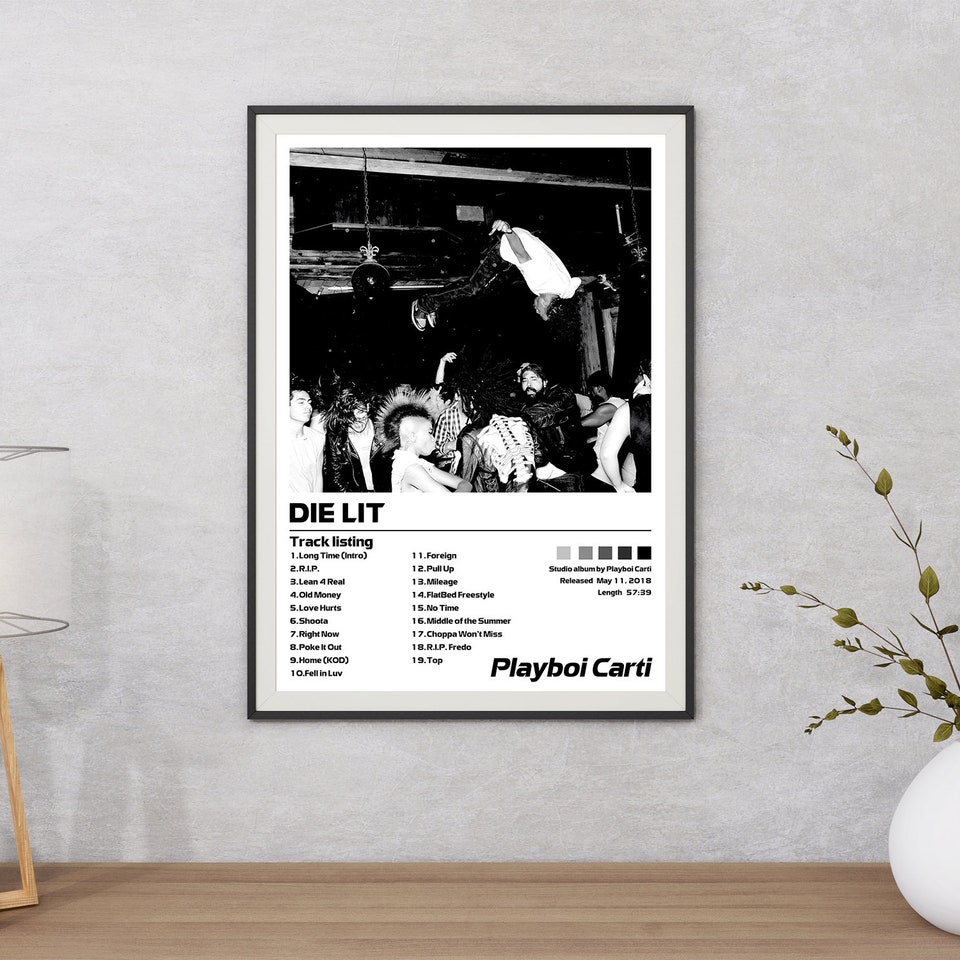 Playboi Carti - Die Lit | Minimalist Album Cover Poster sold by gale Washington | SKU 12638789 ...