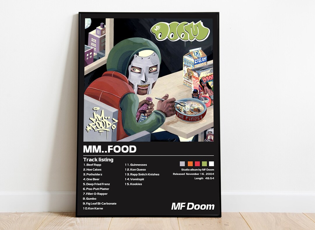MF DOOM Mm..food Minimalist Album Cover Poster Music - Etsy