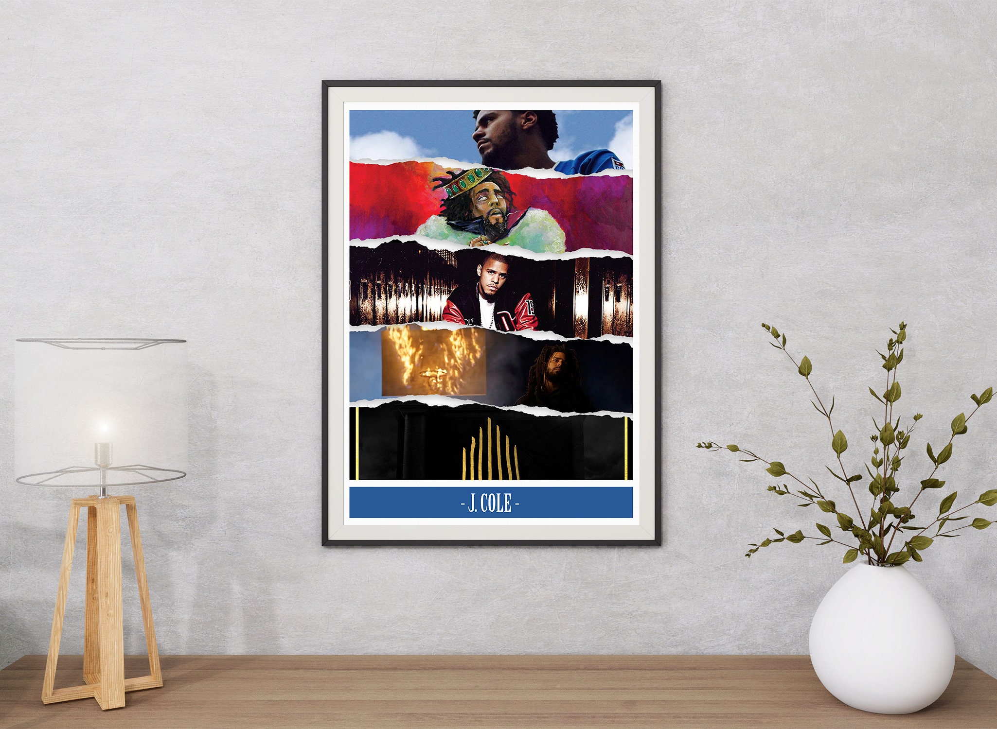 J Cole Poster| Minimalist Album Cover Poster