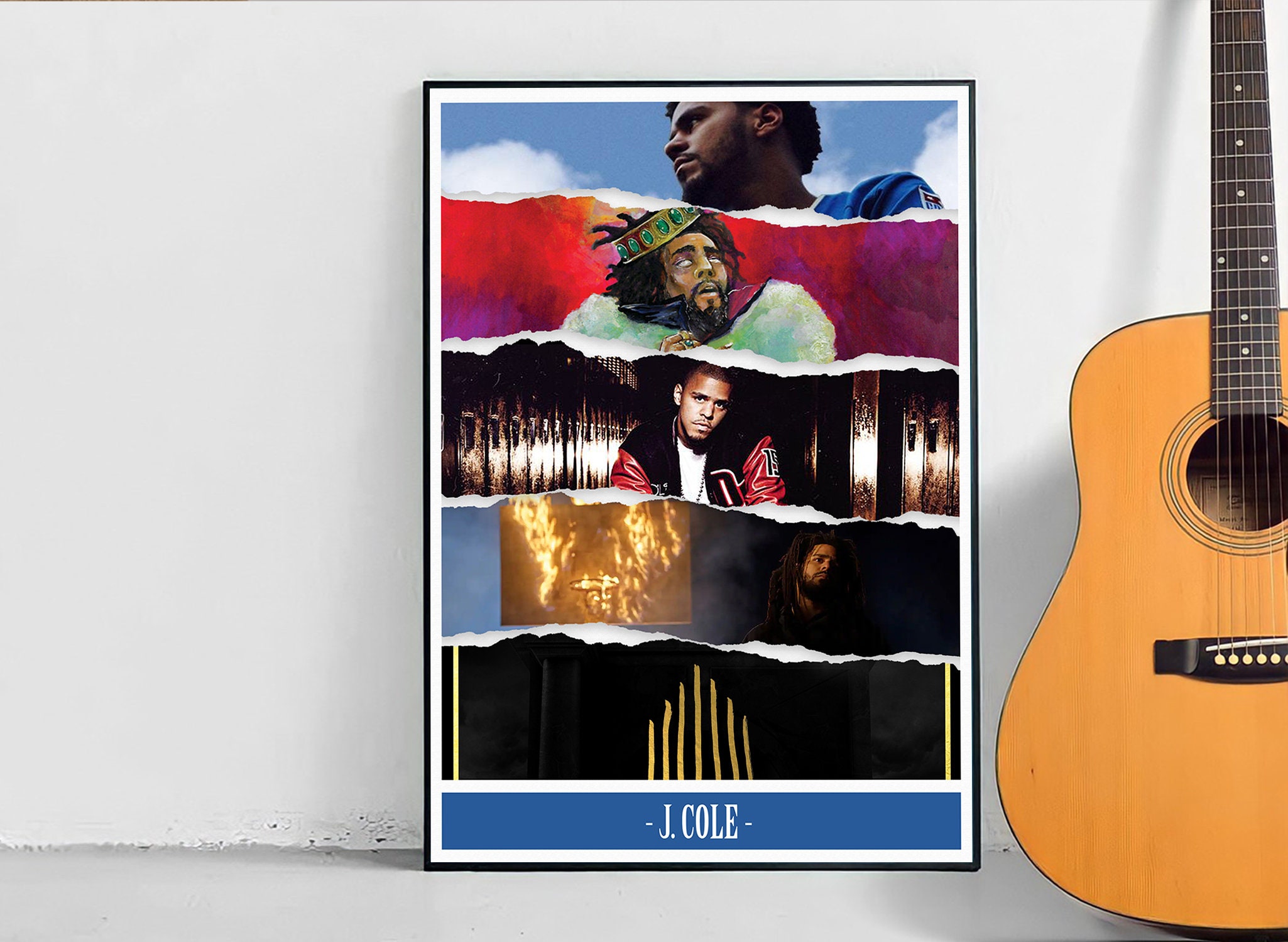 J Cole Poster| Minimalist Album Cover Poster