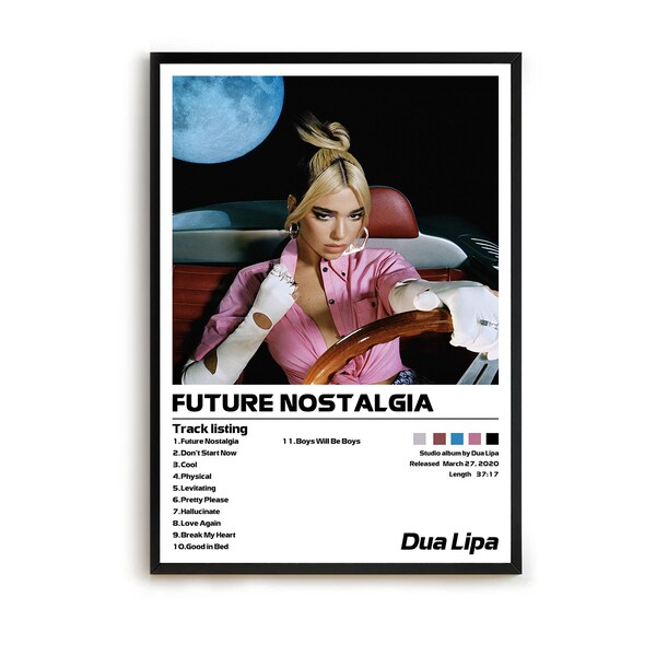 Dua Lipa Album Cover Poster - Etsy