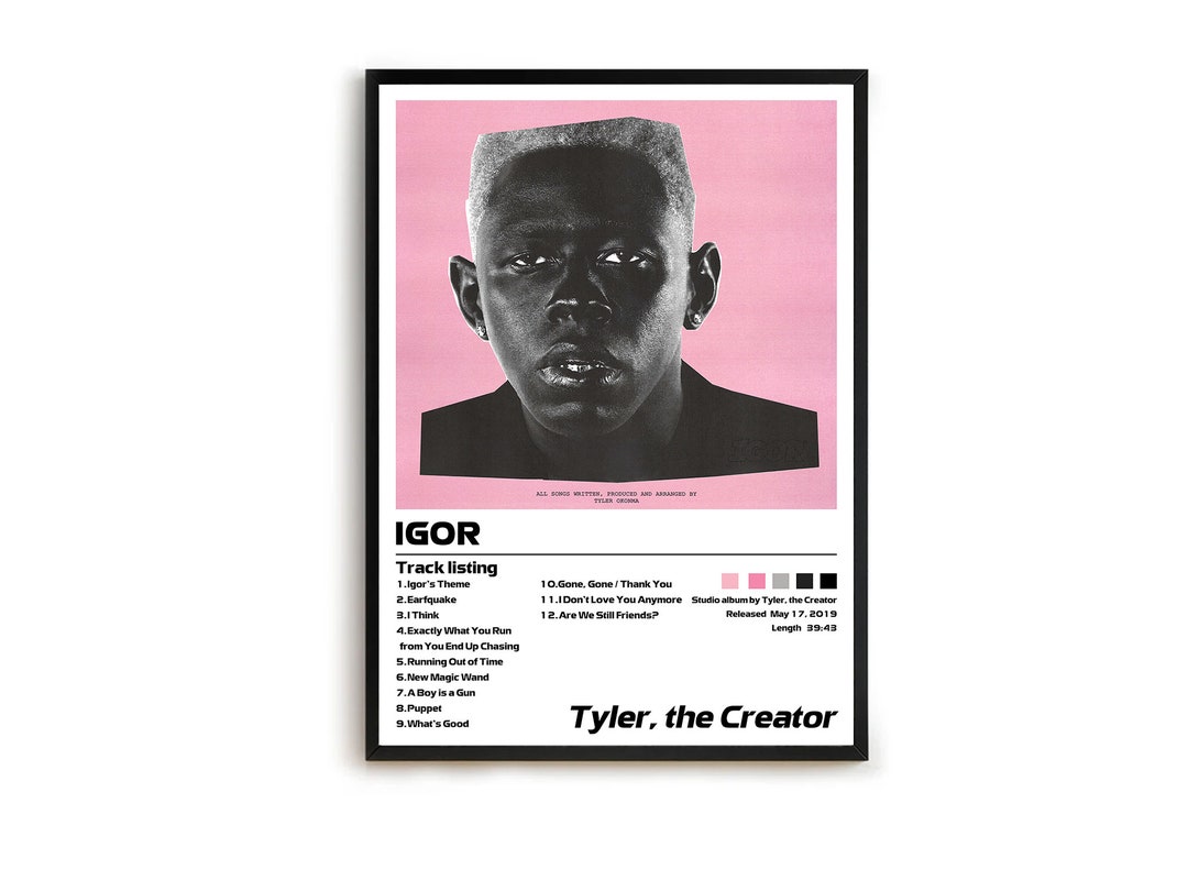 Tyler the Creator Igor Minimalist Album Cover Poster - Etsy