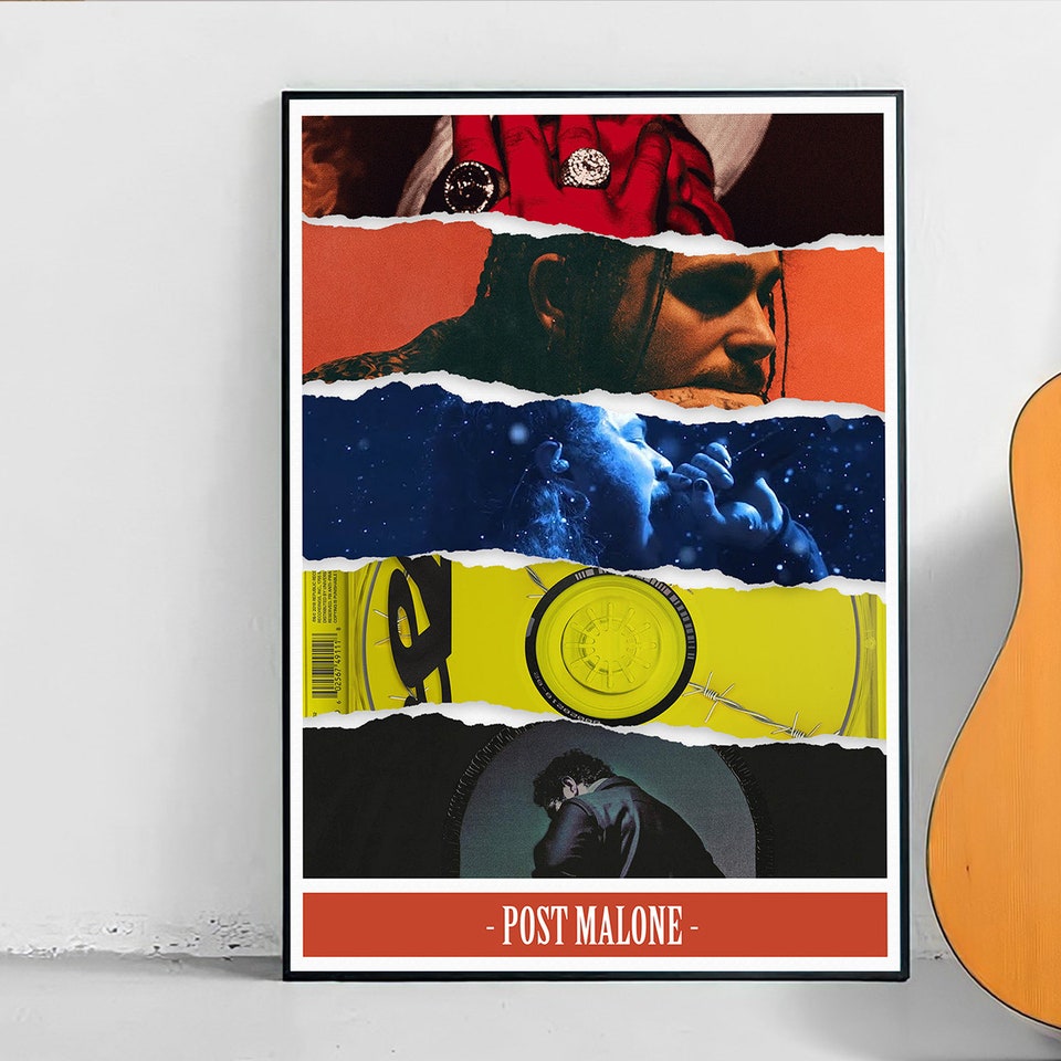 Post Malone Poster Minimalist Album Cover Poster Designed And Sold By 2845