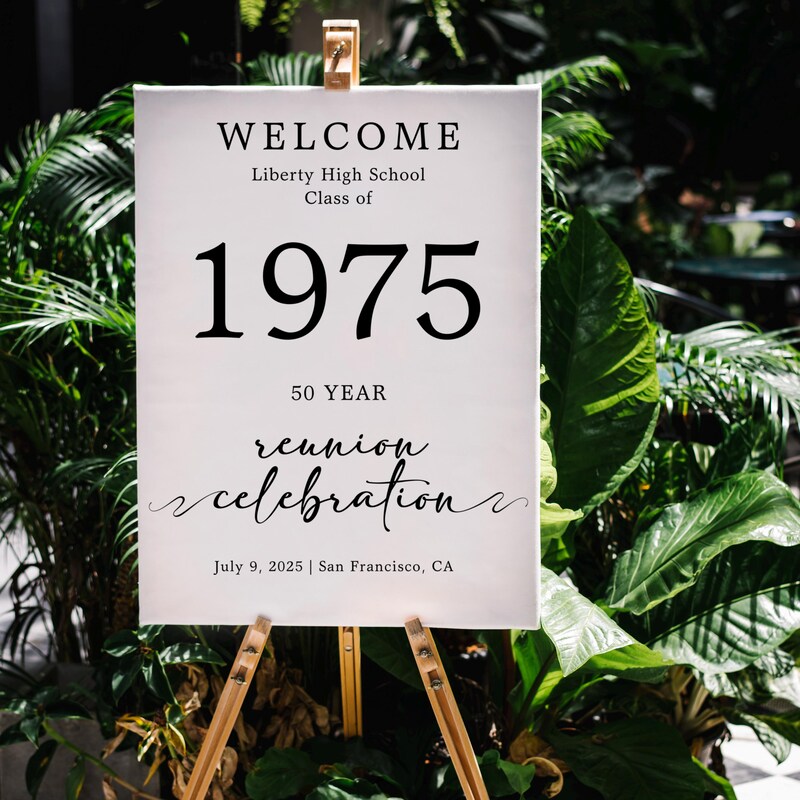 Class Reunion Welcome Sign - Etsy