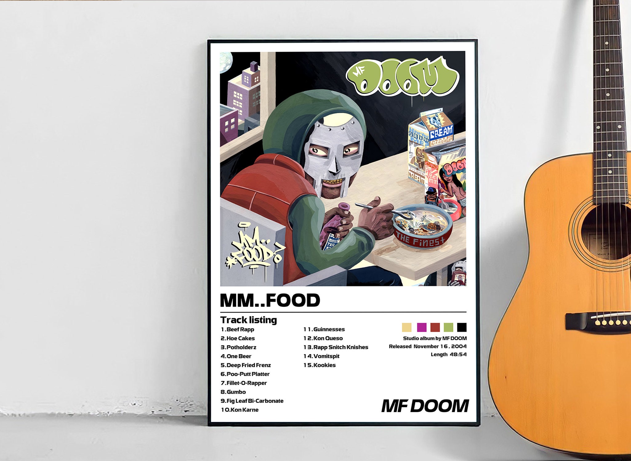 MF DOOM Mm..food Minimalist Album Cover Poster Music - Etsy