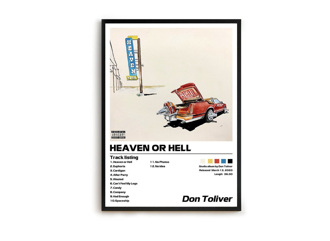 Don Toliver Heaven or Hell Minimalist Album Cover Poster - Etsy