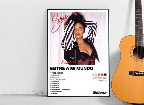 Selena Entre a Mi Mundo Minimalist Album Cover Poster - Etsy