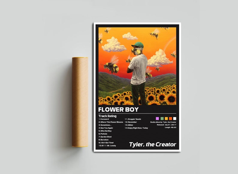 Tyler the Creator Flower Boy Poster Minimalist Album - Etsy