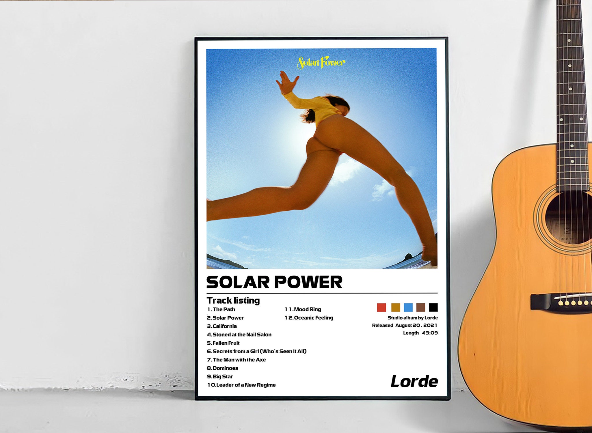 Lorde - Solar Power | Minimalist Album Cover Poster Designed & Sold By Erin Cook