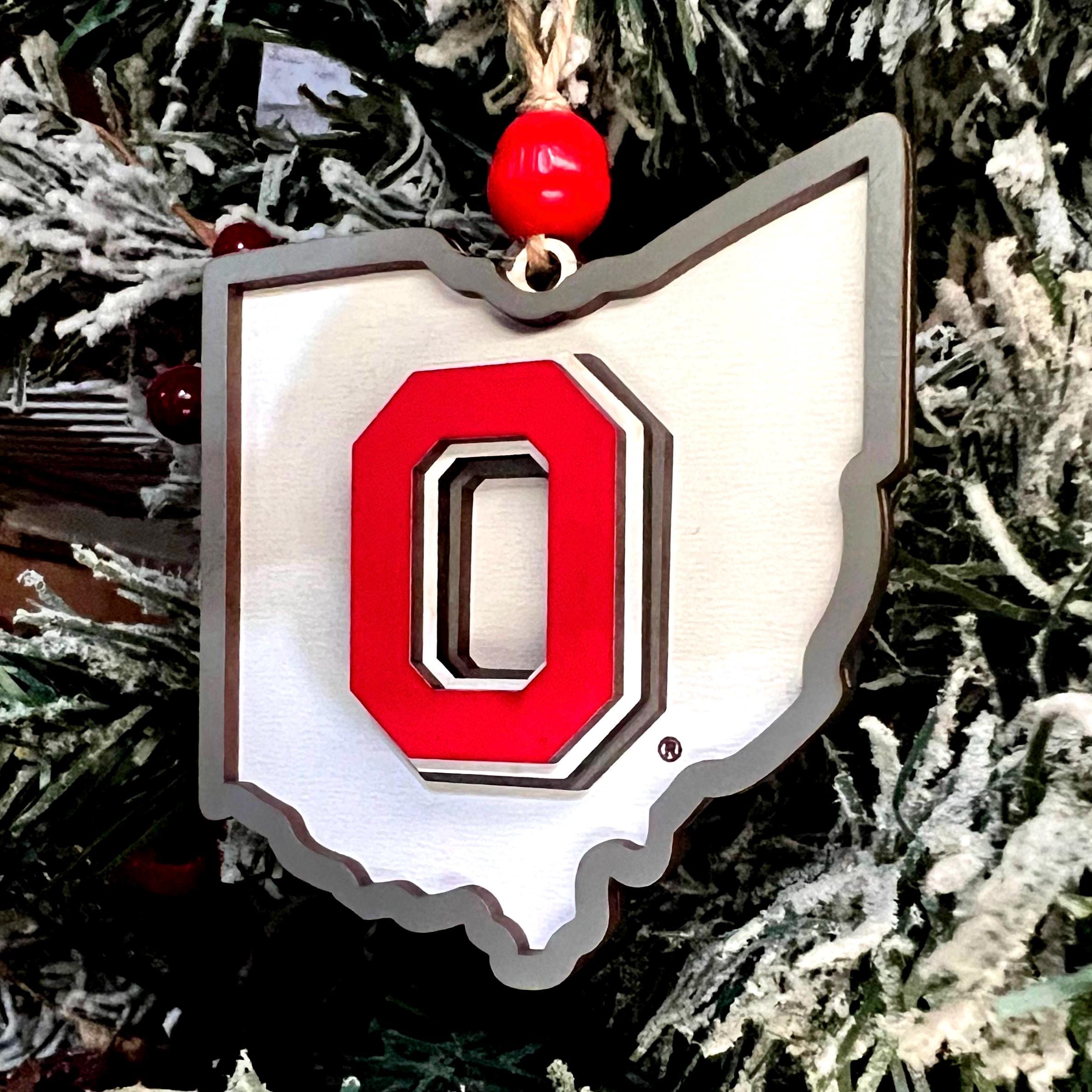 Ohio State University Block O Christmas Ornament - Etsy