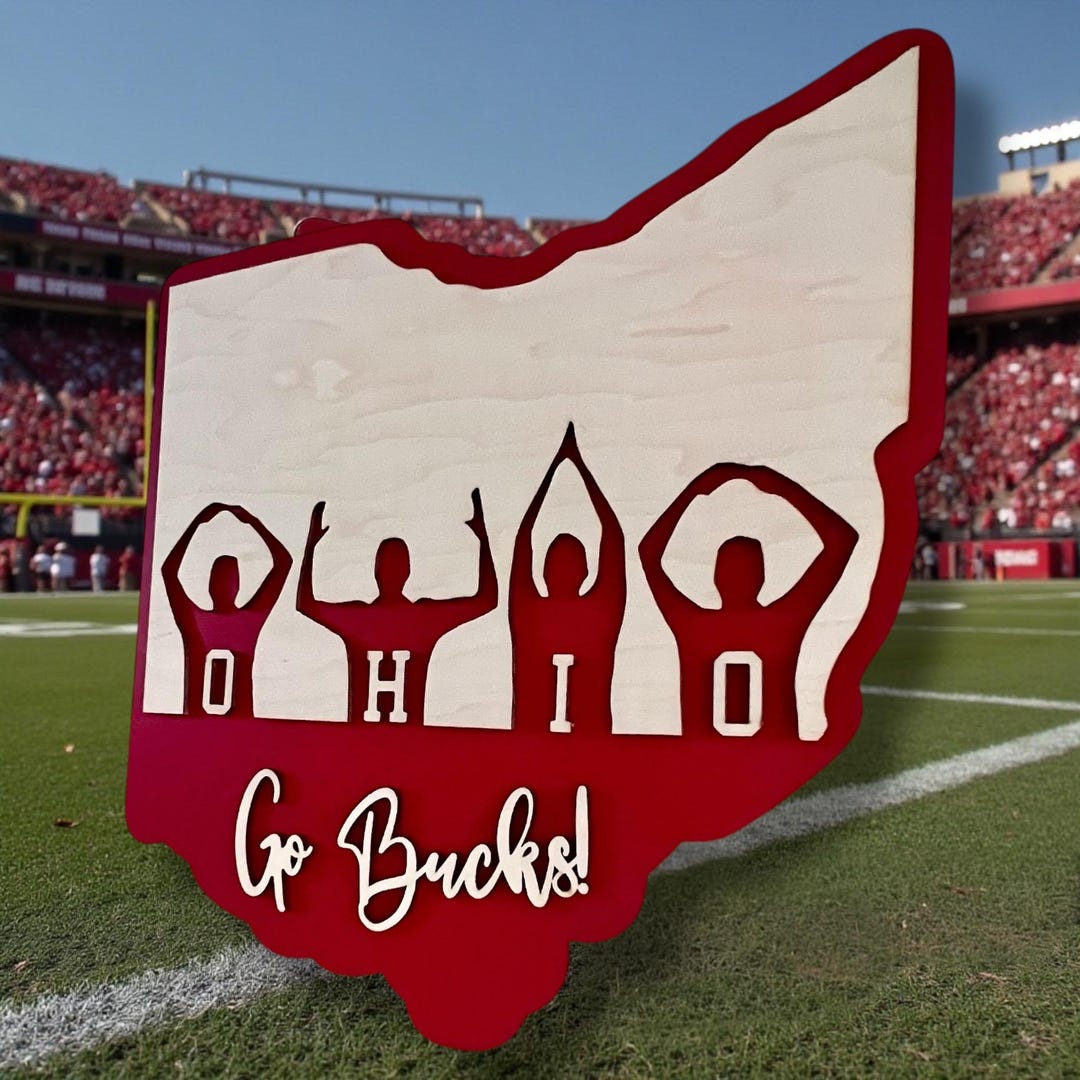 Ohio State University Go Bucks Layered Sign - Etsy