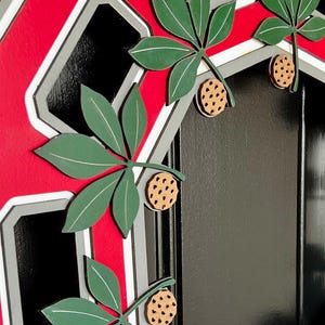 Ohio State Buckeyes Block O Wreath Go Buckeyes Door Hanger - Etsy